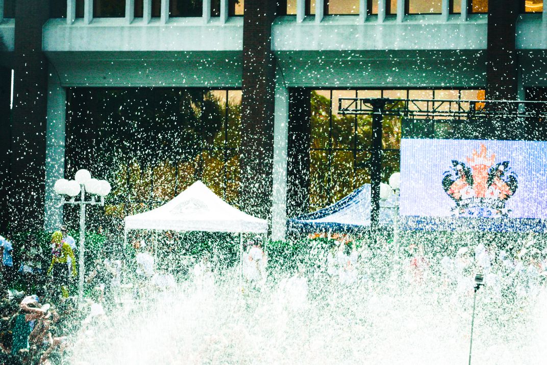 Spirit splash on a college campus | Smithsonian Photo Contest ...