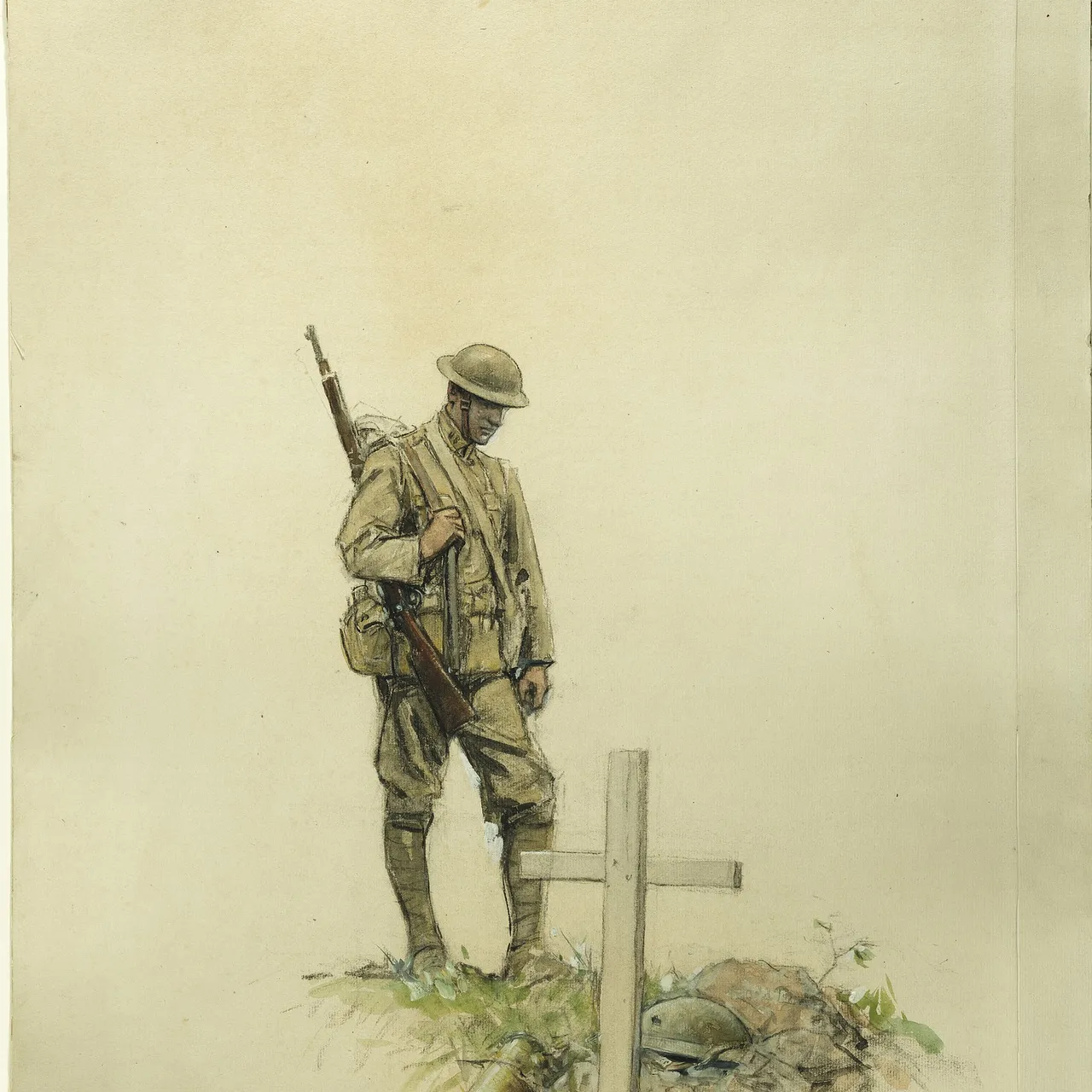 Ww1 Soldier Drawing