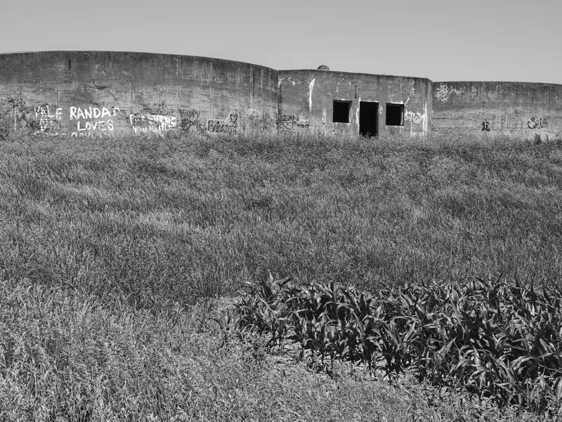 Remains of Camp Ellis, a World War II Army Training Center and POW Camp ...
