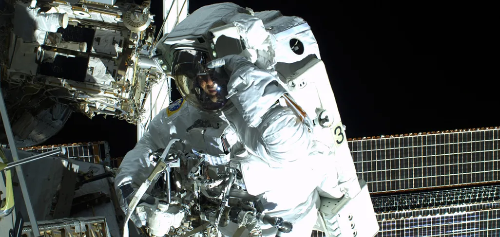 astronauts dropping stuff