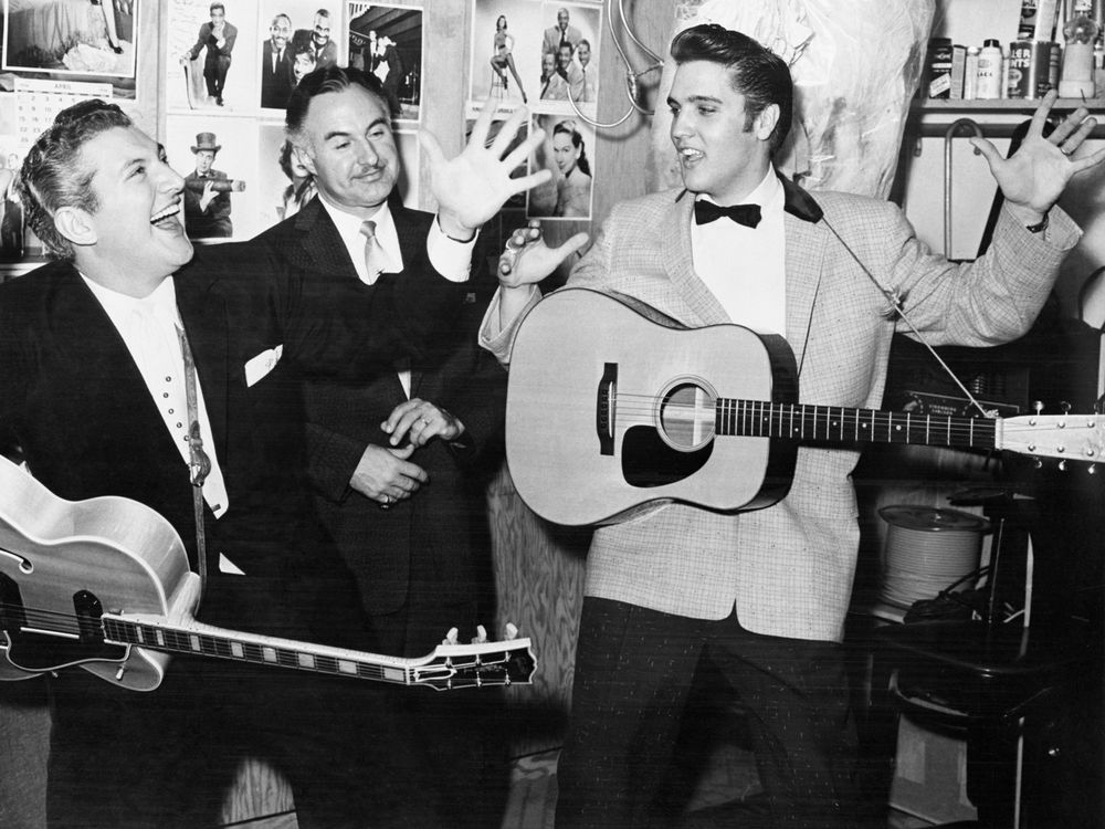 Elvis With His First Guitar Elvis Presley's First Music Agency