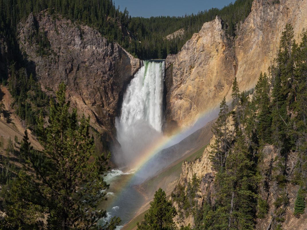 Rainbow over Lower Falls in Yellowstone NP | Smithsonian Photo Contest ...