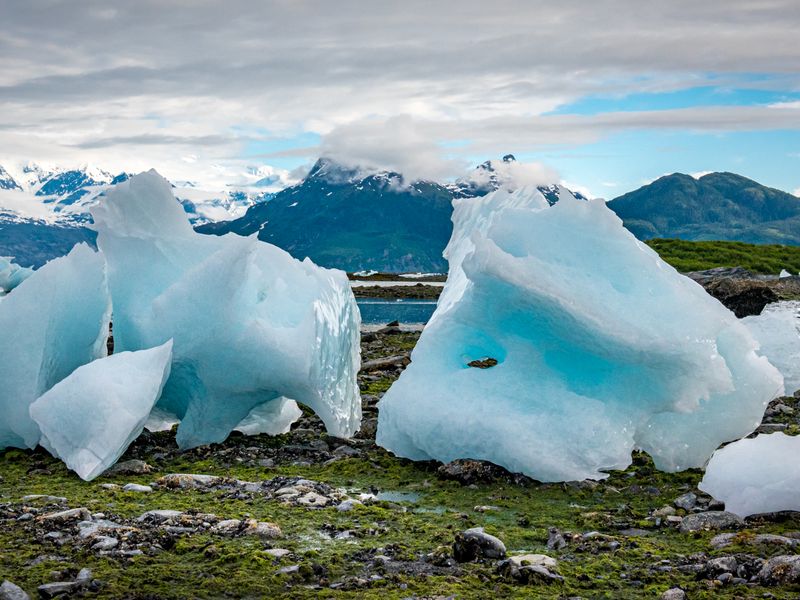 sculptured icebergs while hiking on an island in Alaska | Smithsonian ...