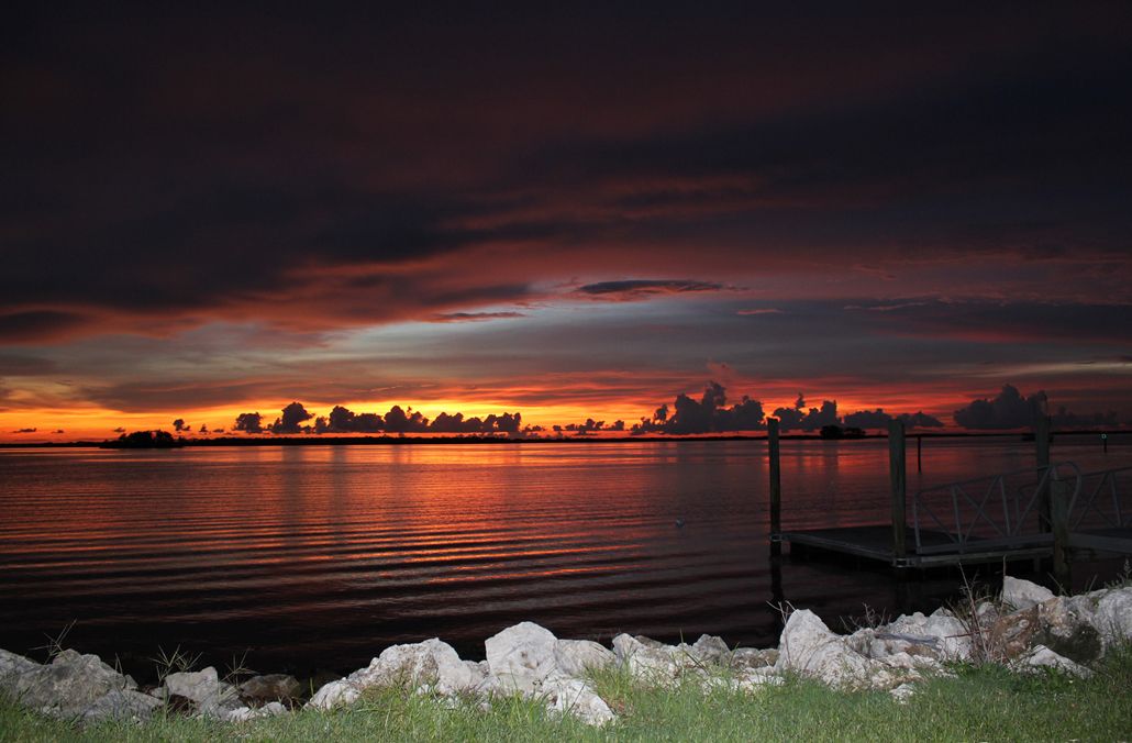 After a storm rolled through Dunedin, Florida, the leftover clouds ...