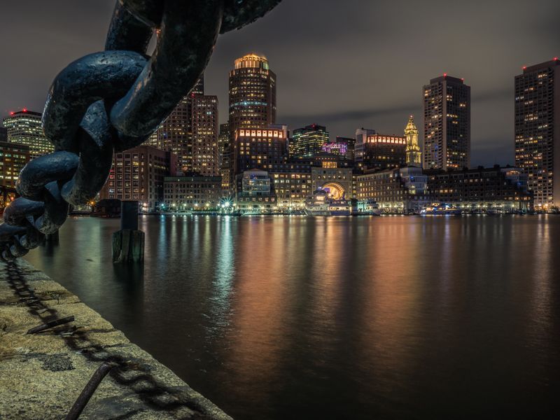 Boston Seaport at Night | Smithsonian Photo Contest | Smithsonian Magazine