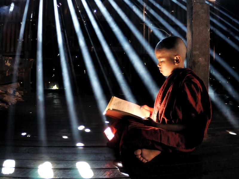 A young monk in learning his lesson. | Smithsonian Photo Contest ...