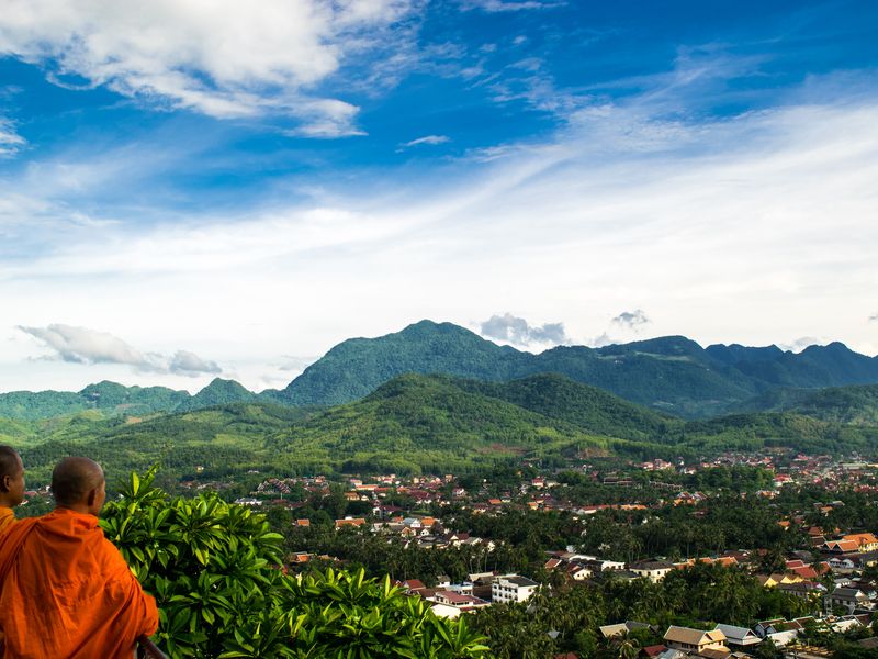 Monks at the Top of Mt. Phousi | Smithsonian Photo Contest ...