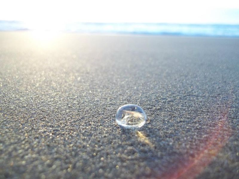 I discovered this tiny bubble at the perfect time: right before the ...