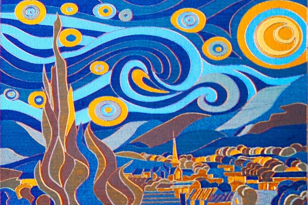 Starry Night After Van Gogh The Starry Night By Bruce Bodden