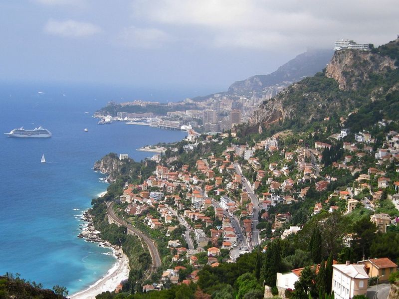 The view of Monaco from Roquebrune Cap Martin, France | Smithsonian ...