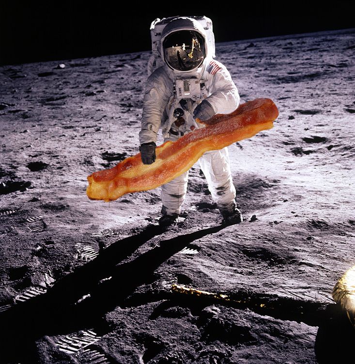 The First Meal Eaten on the Moon Was Bacon