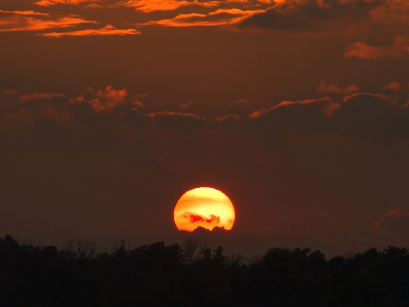 A blood red sunset in western KY. | Smithsonian Photo Contest ...