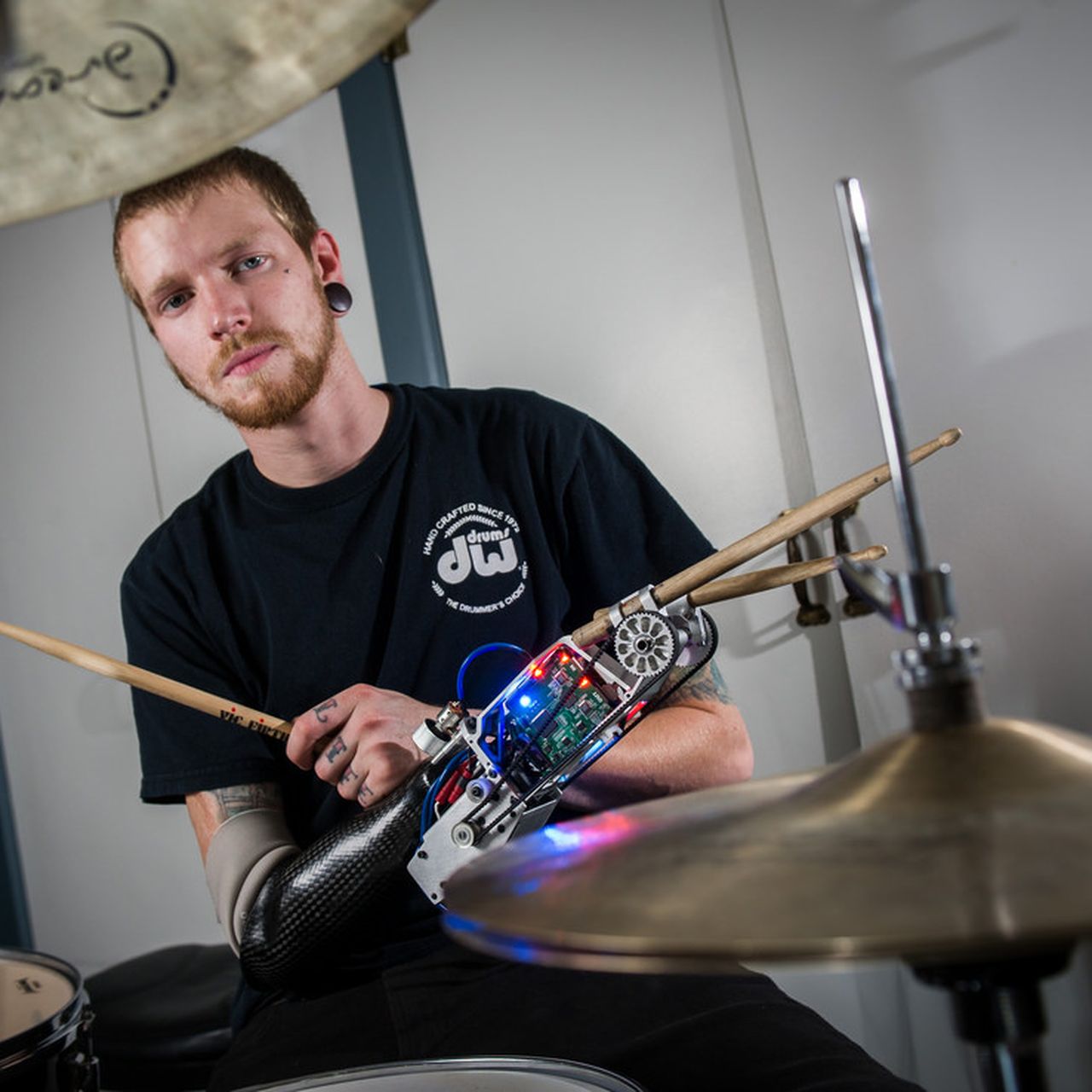 hands after playing drums