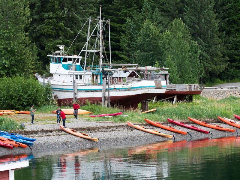 Kayaks Lined Up At Icy Strait Point Alaska | Smithsonian Photo Contest ...