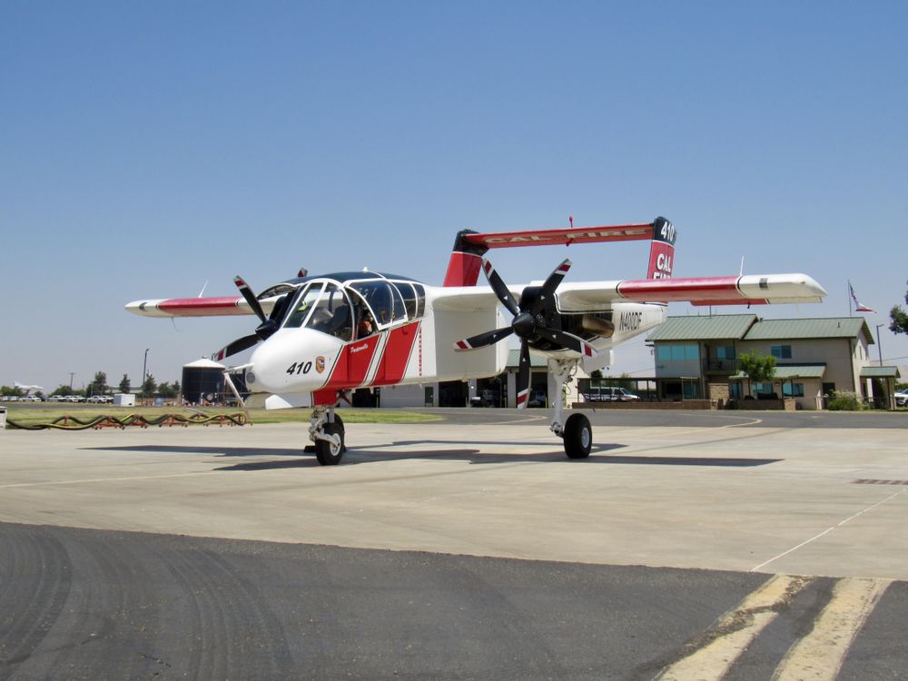 CalFire OV-10 Bronco, N400DF, At Porterville Air Attack Base ...