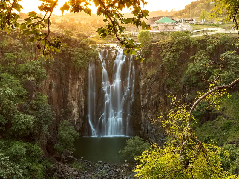 golden evening on patalpani waterfall | Smithsonian Photo Contest ...