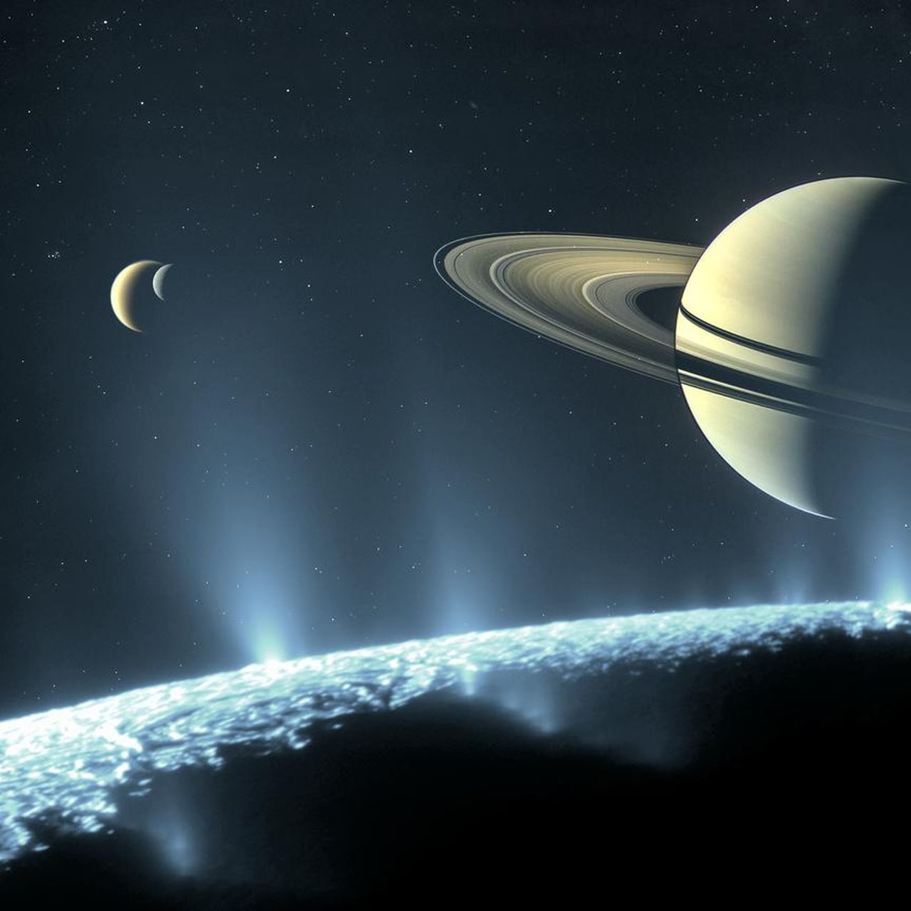 Moon And Planets In Orbit