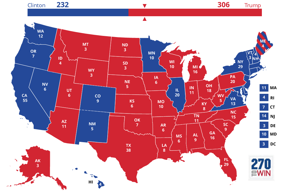 Daily Chart Americas Electoral College And The Popular