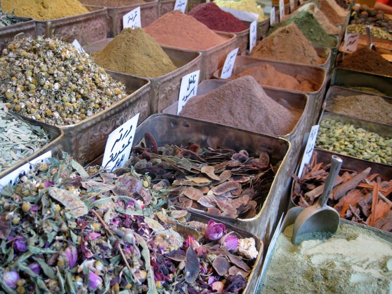 Spices for sale at a souq in Damascus, Syria | Smithsonian Photo ...