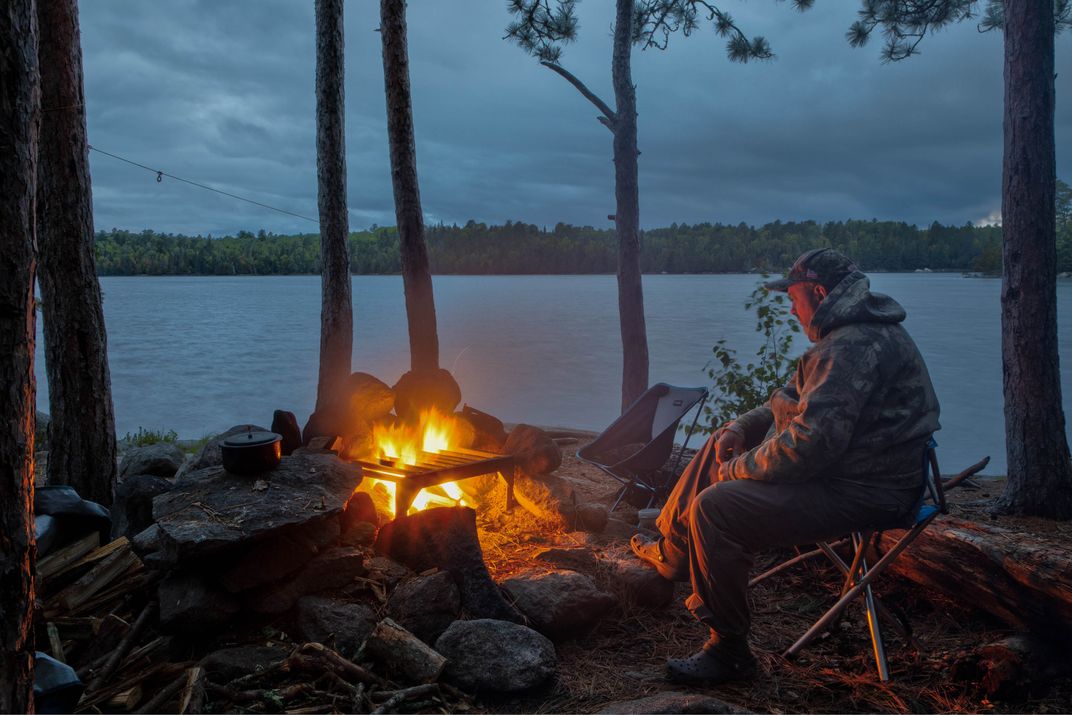 Campfire on Lake Agnes | Smithsonian Photo Contest | Smithsonian Magazine