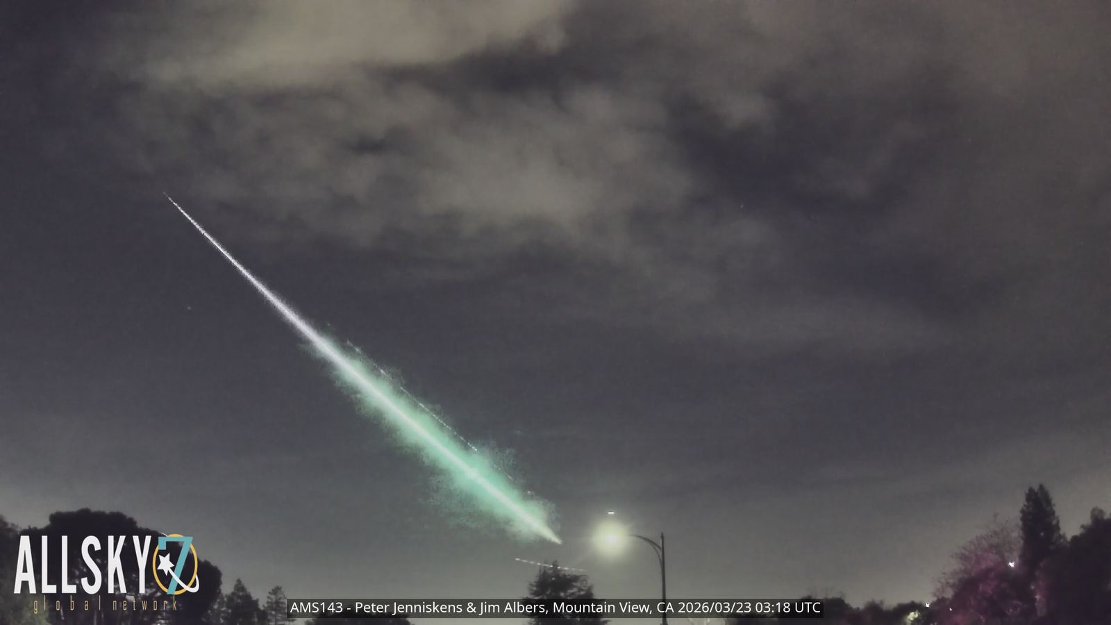 Two Green 'Fireballs' Streaked Across the West Coast Sky, Some of the ...