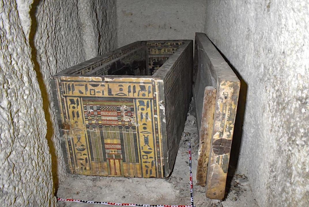Egyptain Tomb Coffins Drawing