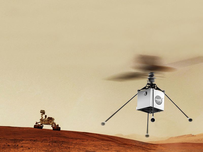 Drone helicopter mars store