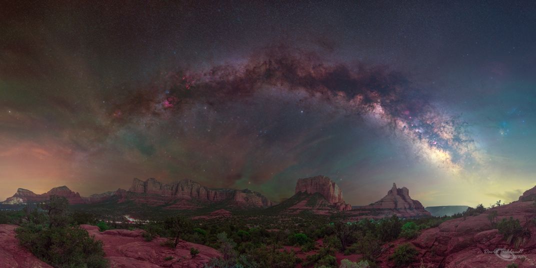 Milky Way over the Red Rocks of Sedona Arizona | Smithsonian Photo ...