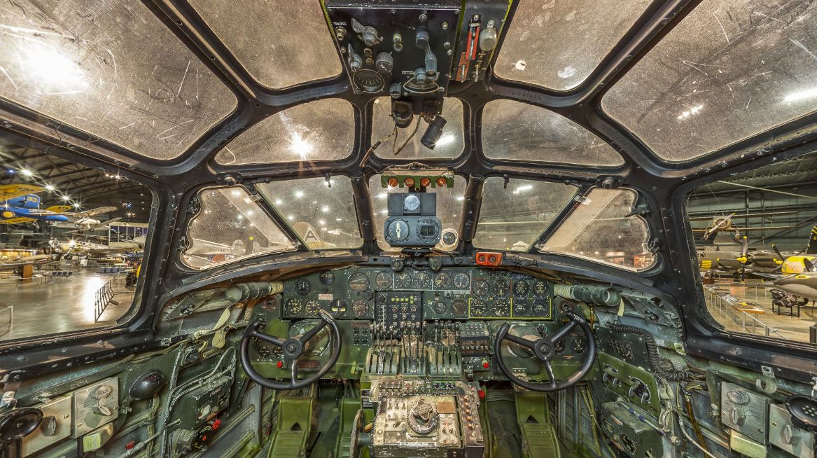 Inside Plane Cockpit