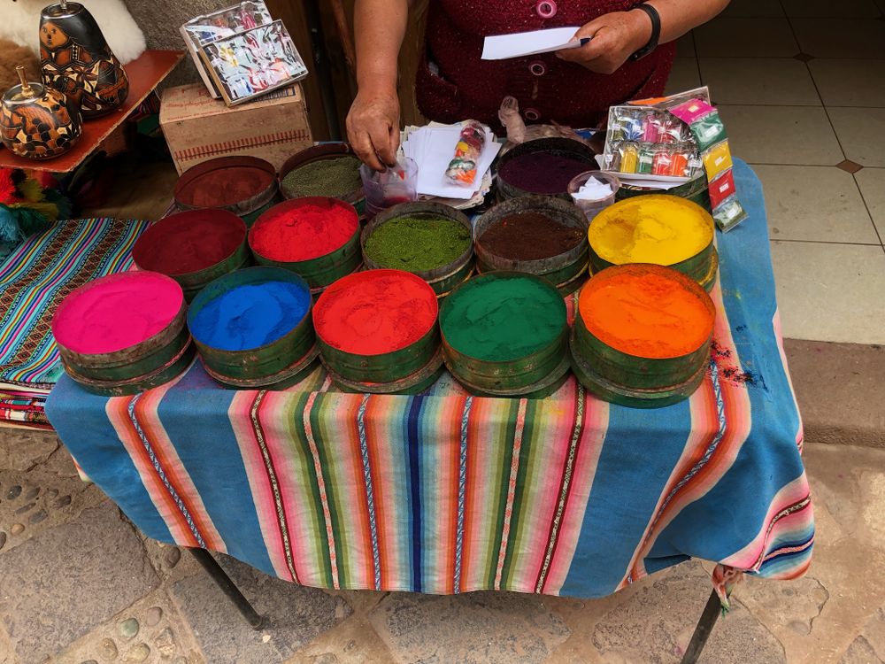 Colorful Stand with Natural Dyes in Peru | Smithsonian Photo Contest ...