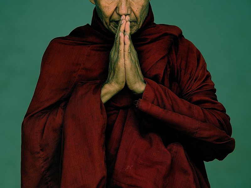 A monk prays for peace in Myanmar | Smithsonian Photo Contest ...