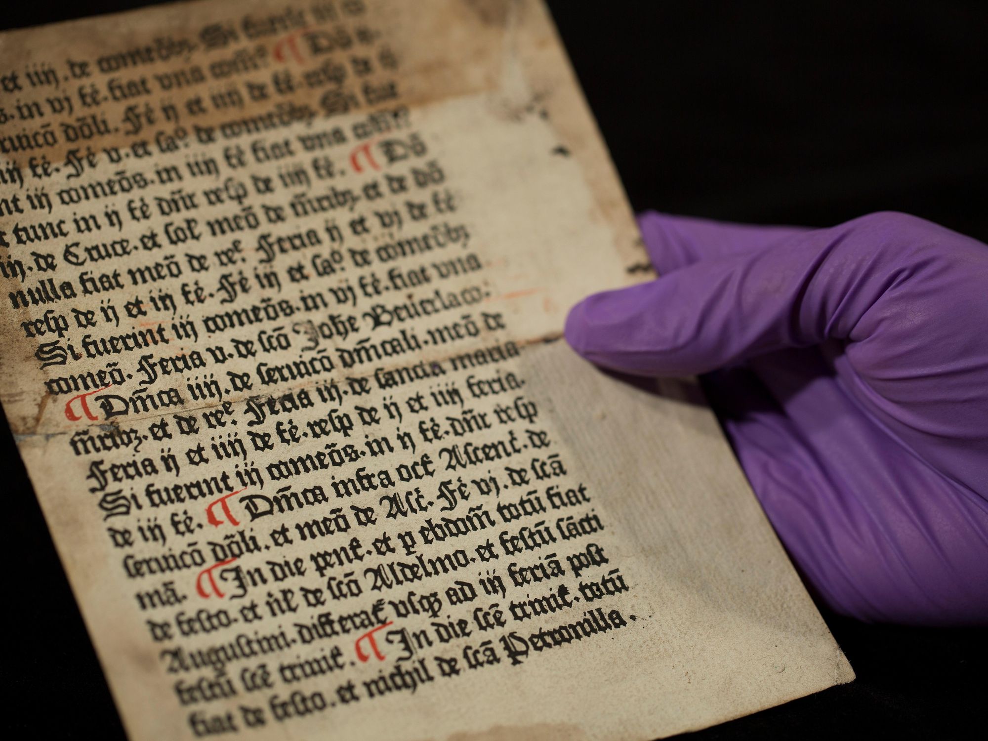 Found: Pages From One of the First Books Printed in England