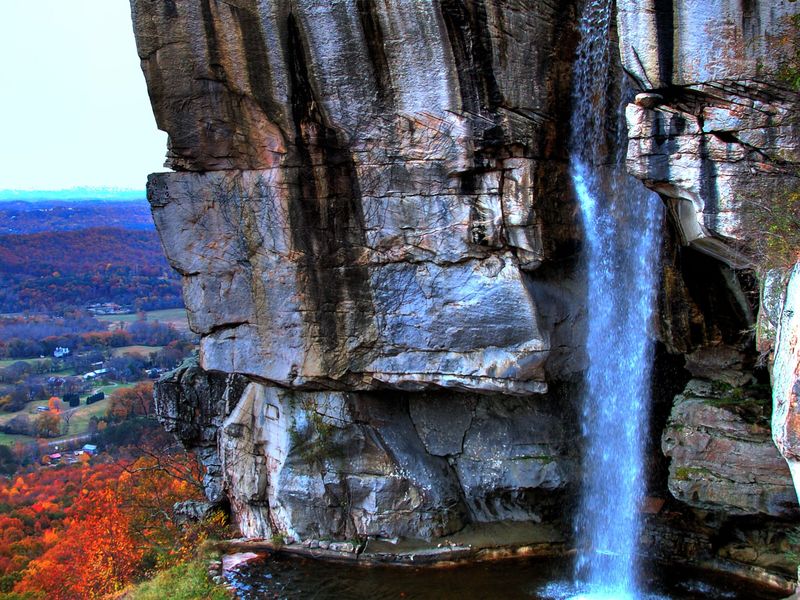 Took this while hanging over a ledge at Rock City, in Chattanooga, TN ...