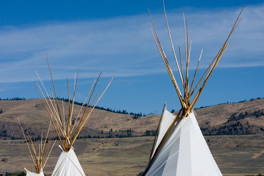 Native American teepee display in Montana | Smithsonian Photo Contest ...