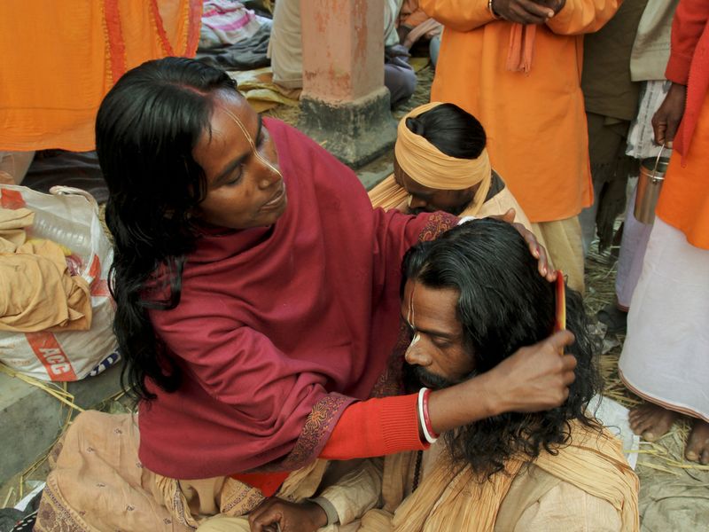 Love - one woman in a take care mood and she is very careful for her ...