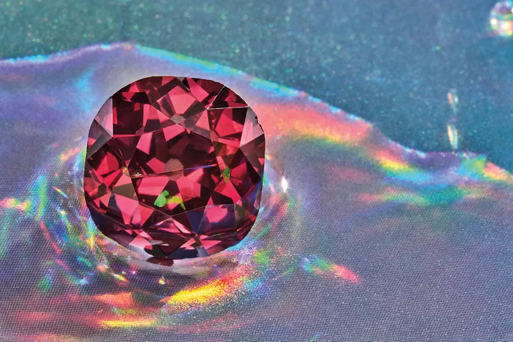 red diamond gemstone