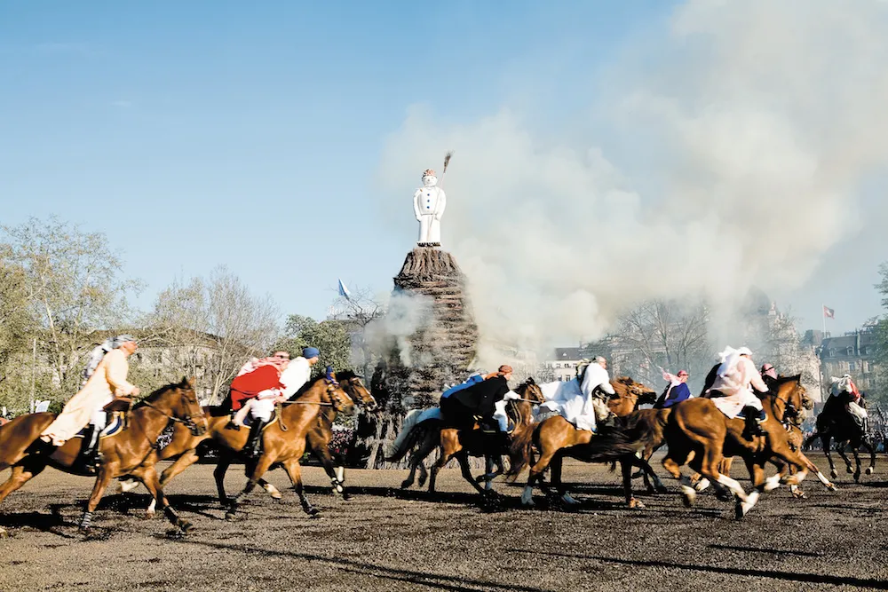 In Switzerland, an Exploding Snowman Helps Predict Spring
