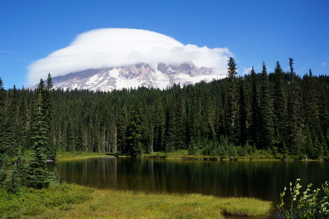 Mount Rainier behind water. | Smithsonian Photo Contest | Smithsonian ...