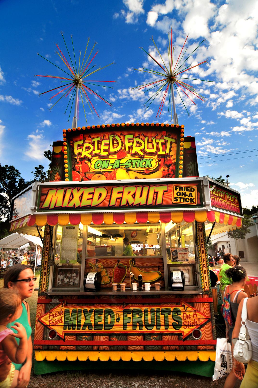 Fried Fruit on a Stick. Minnesota State Fair, in the Twin Cities, MN ...