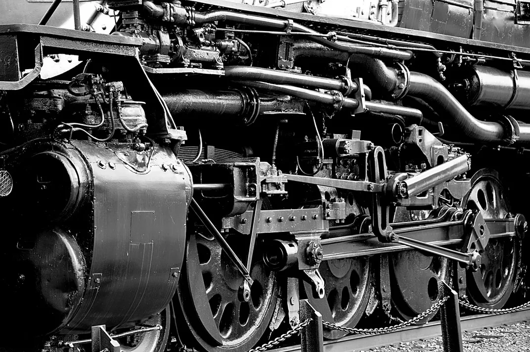 While in Steamtown, a National park, I shot this old Steam Locomotive ...