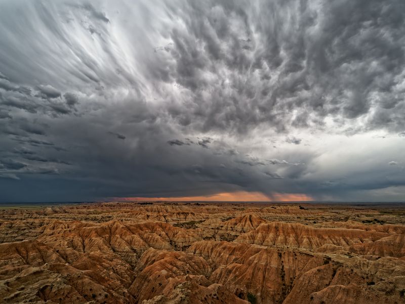 Badlands sunset storm | Smithsonian Photo Contest | Smithsonian Magazine