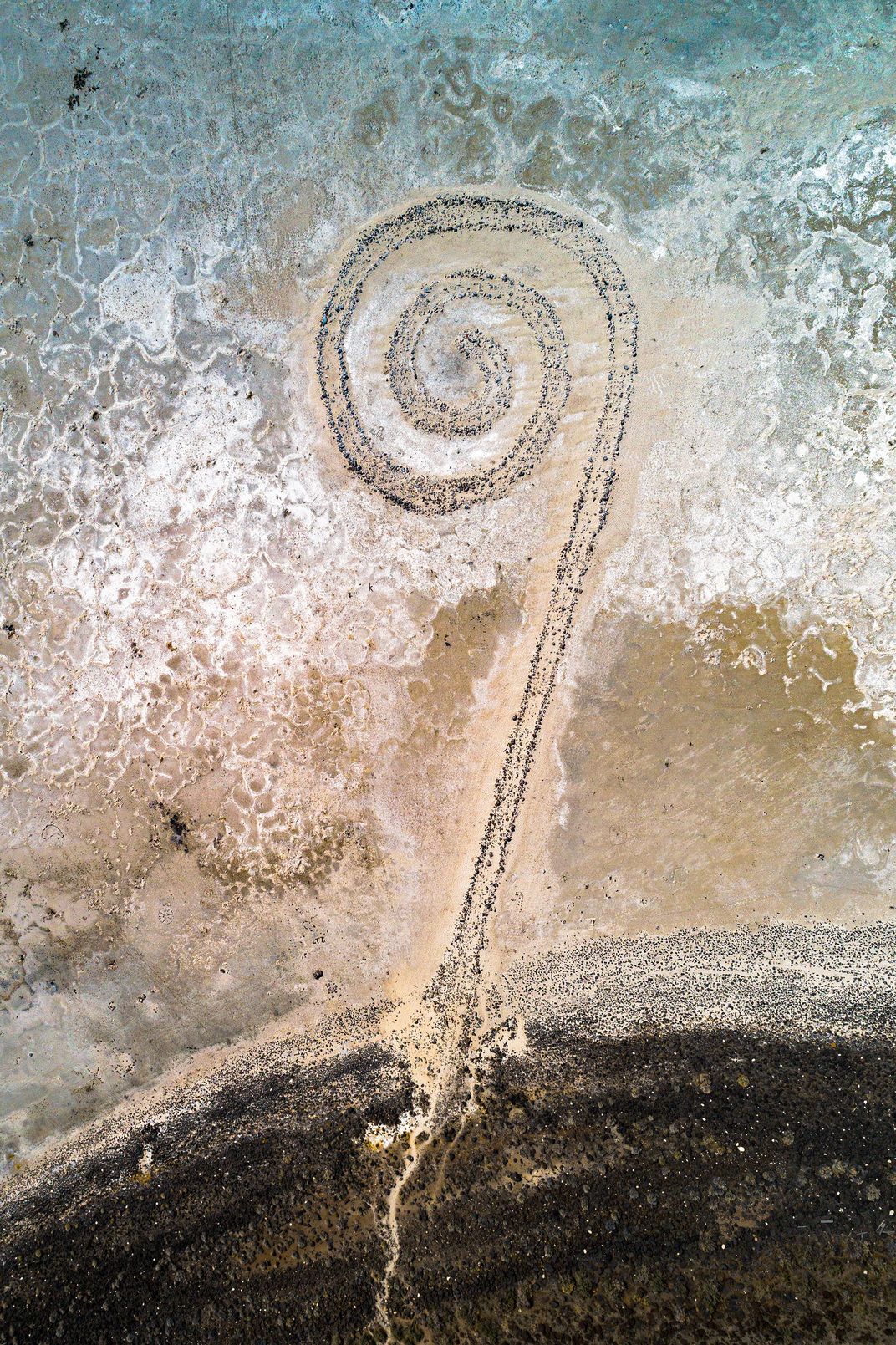 Spiral Jetty from above | Smithsonian Photo Contest | Smithsonian Magazine