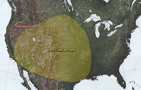 Yellowstone Volcano Eruption Map Yellowstone Volcanic Activity On The