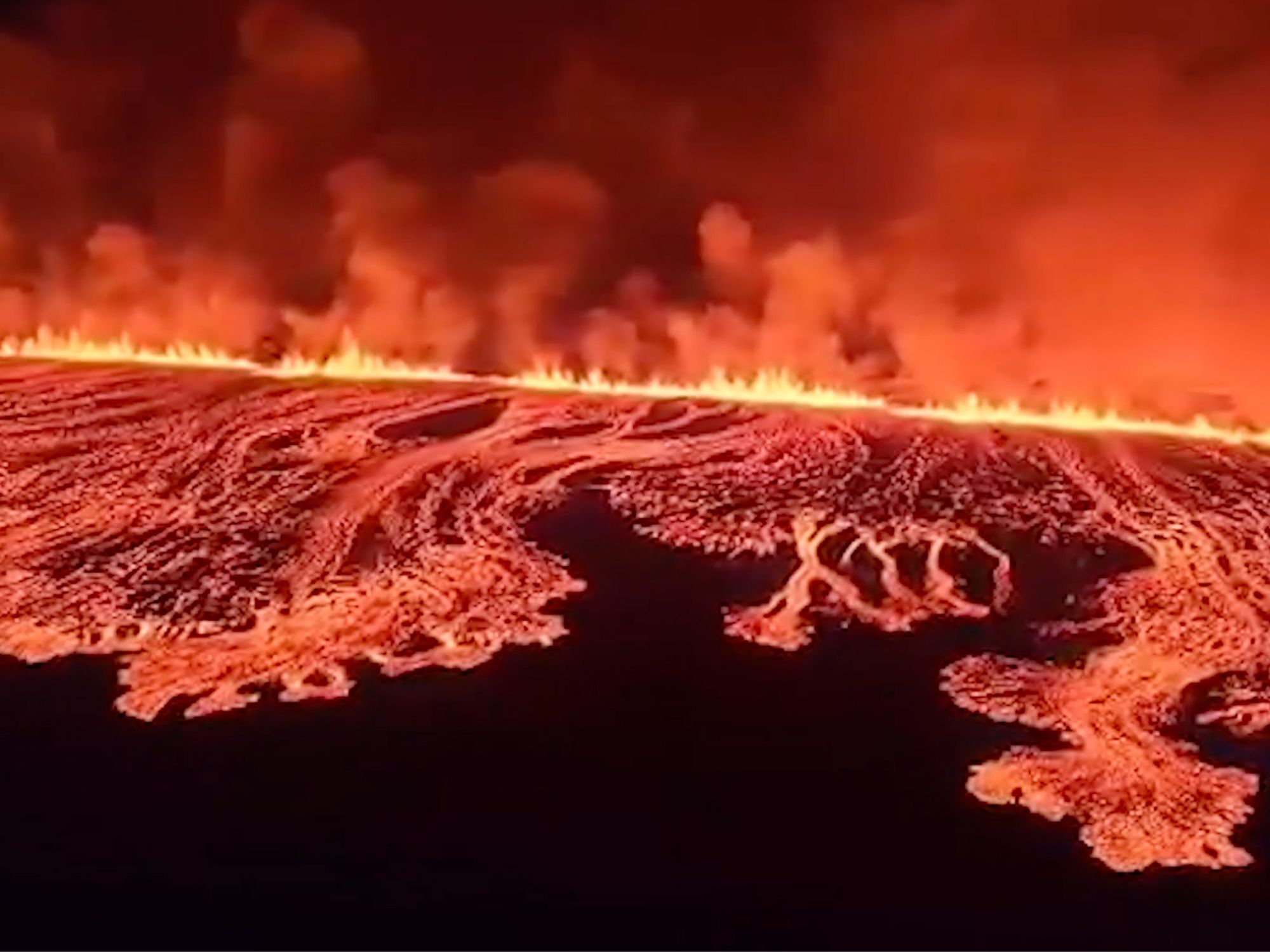 Iceland Volcano Spews Lava in Fourth and Most Powerful Eruption in ...