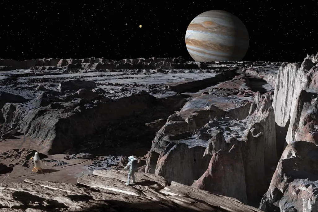 outer space drawing realistic