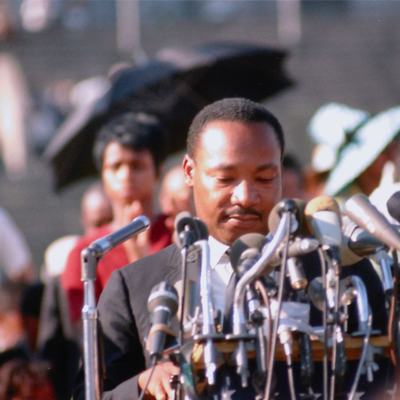 martin luther king colour photo