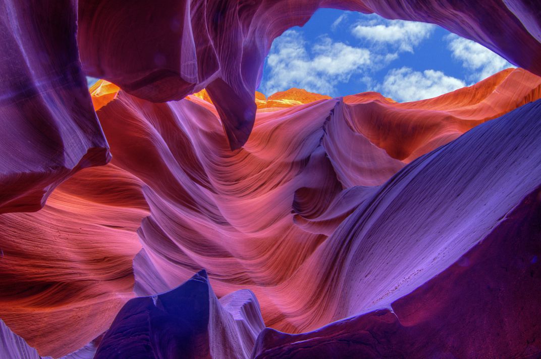 Richly colored spiral sandstone formation | Smithsonian Photo Contest ...