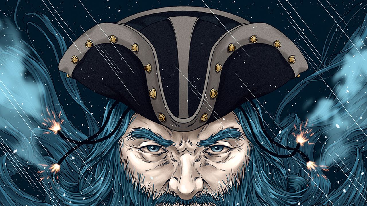 when did blackbeard kill thatch