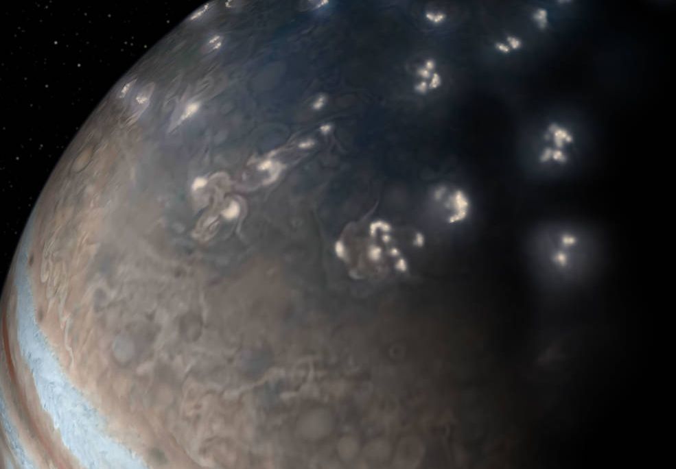 lightning storms from space