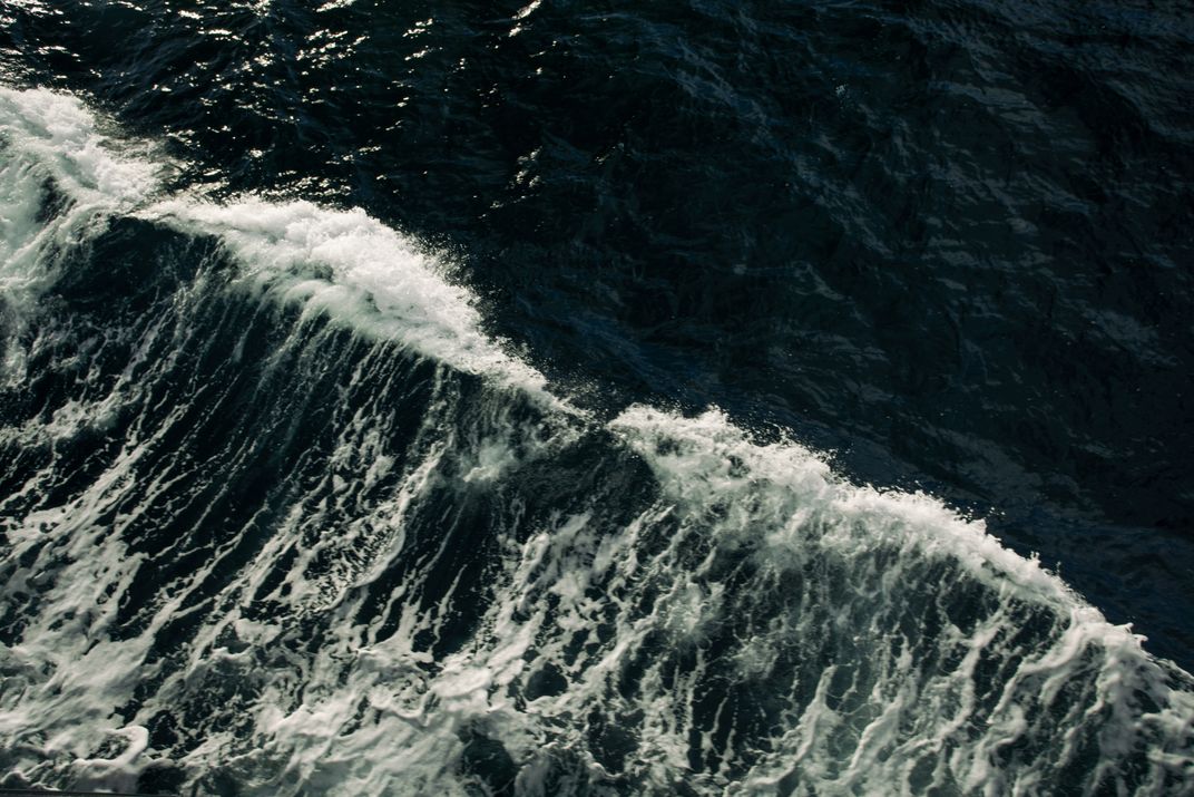 High angle view of splashing sea wave | Smithsonian Photo Contest ...